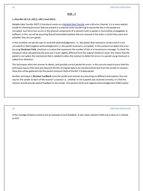 cn unit 3 pdf transmission control protocol internet protocols