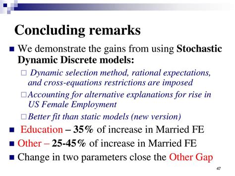 Dynamic Female Labor Supply Ppt Download
