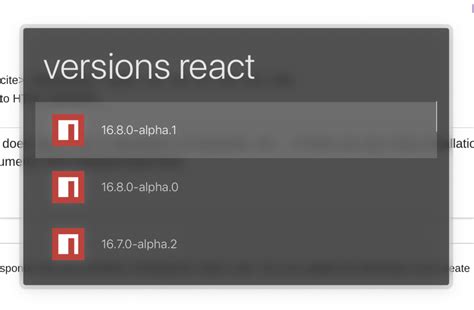 NPM Versions Packal
