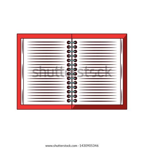 Notebook Babe Open Isolated Cartoon Vector Stock Vector Royalty Free Shutterstock