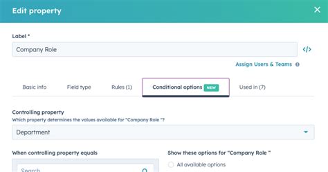 Elevate Your Crm Experience With Hubspot S Conditional Property Options