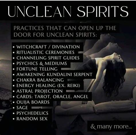 Unclean Spirits Intuitive Empath Astral Projection Psychic Mediums