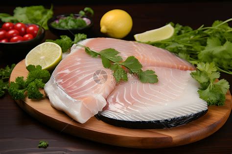 菜板上烹饪的鱼肉高清图片下载 正版图片600944024 摄图网