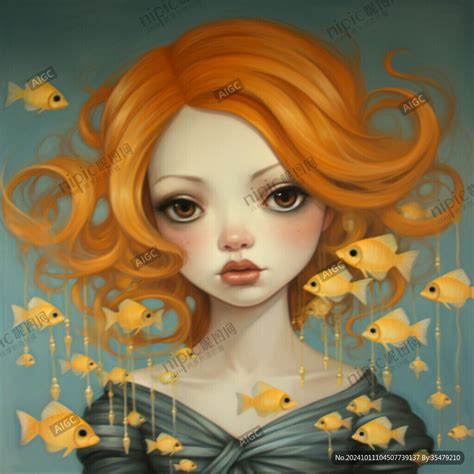 Ai创作图漂亮女孩插画 魅力金娃娃装饰画艺术 蓝色女孩插画 人鱼公主插画 海洋馆海报卡通美少女 鱼娃娃插画图案印花 女孩插图素材精品插画 可爱杨桃公主装饰画 海姑娘插画 甜美美人鱼插画 女孩