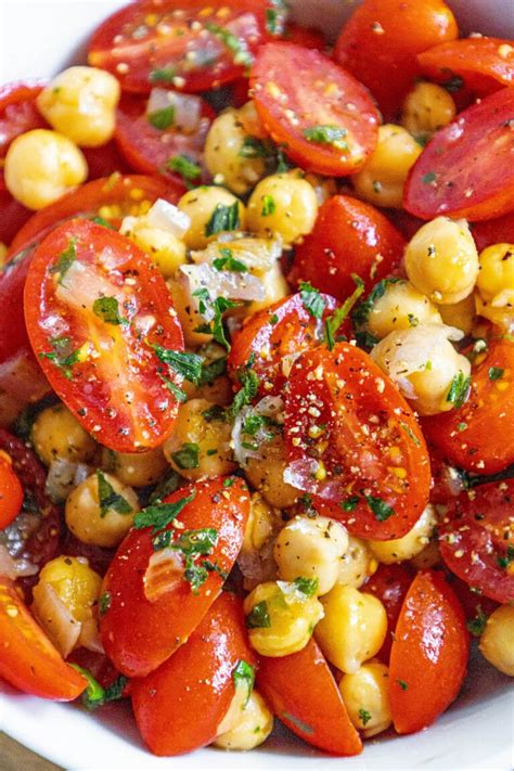 Tomato Chickpea Salad Sweet Cs Designs