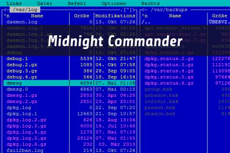 Markieren Im Midnight Commander Webserver Redirect