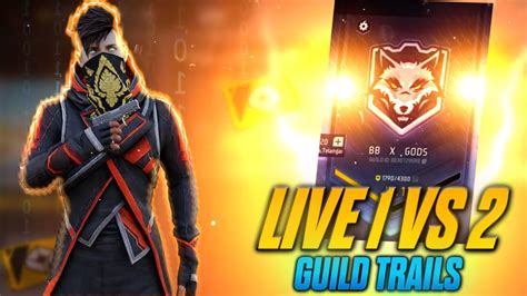 Free Fire Live In Telugu 1v1 Guild Trails Face Cam Showing Your