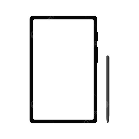 Tab Mockup Device With Stylus Pen Vector Tab Device Mobile Png And
