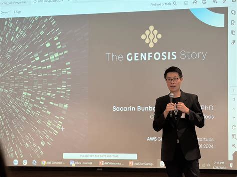 ดรนพสาครินทร์ ร่วมเป็นวิทยากรในงาน Aws Genomics Day For Startups