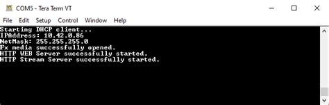 B U585i Iot02a Rgbd Imaging And Embedded Web Server Demo Development