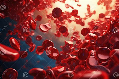 En El Mundo Microscópico Innumerables Eritrocitos Vibrantes Glóbulos