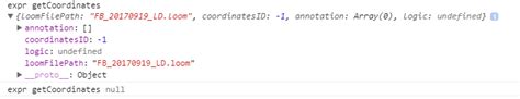 GetCoordinates Returns Null For FB 20170919 LD Loom Issue 107