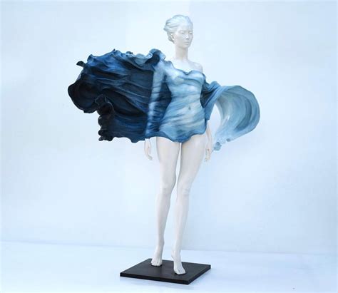 Attachment Gorgeous Sculptures Of Women In Flying Dresses By Luo Li