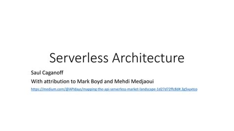 Serverless Architecture Ppt