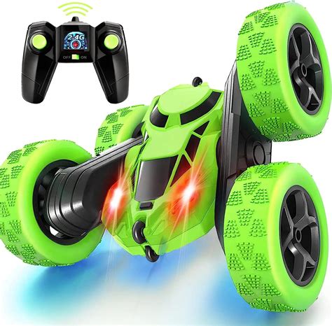 어린이용 양면 플립 Rc 스턴트 카 24ghz 원격 제어 자동차 360 도 회전 오프로드 자동차 어린이 장난감 선물