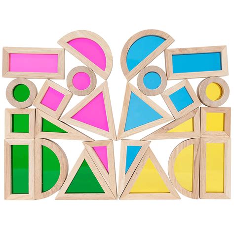 Rainbow Block Set Of 24 Great For For Building Comparing Shape