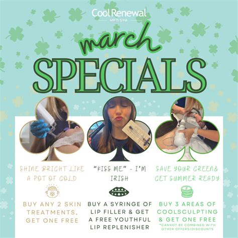 Monthly Specials Cool Renewal Spa