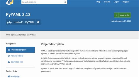 Pyyaml Version Req Is Not Available In Pip · Issue 25 · Rubikxenon