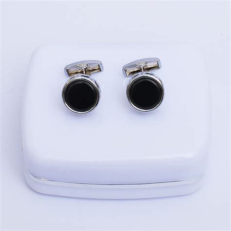 Black Circle Cufflinks For Men In Pakistan Branded Cufflinks Online