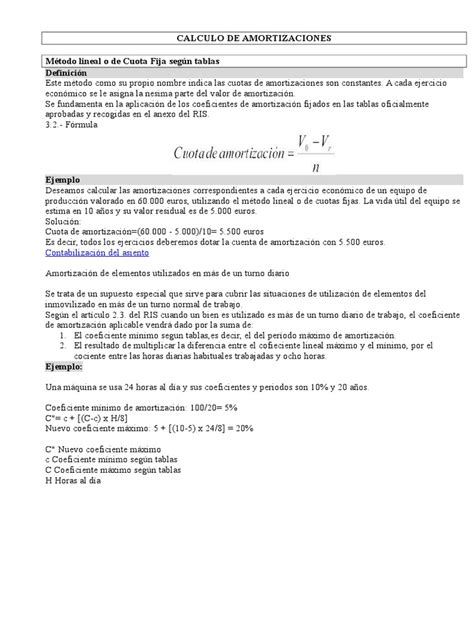 Calculo De Amortizacion Pdf Amortización Negocio Enseñanza De