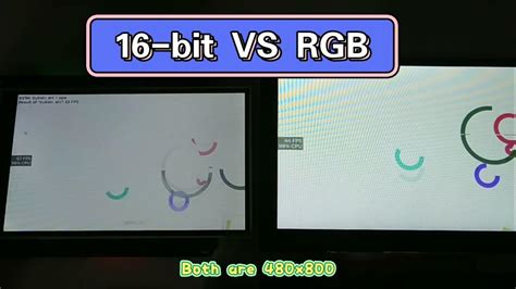 Esp32 S3 Drives 480x800 Lcd 16 Bit Vs Rgb Youtube