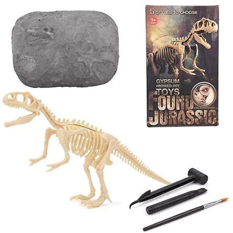 Dinosaur Fossils Digging Excavation Kit Dig Your Own Skeleton Glow In