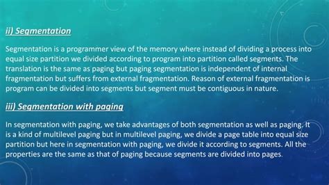 Memory Management Ppt Ppt