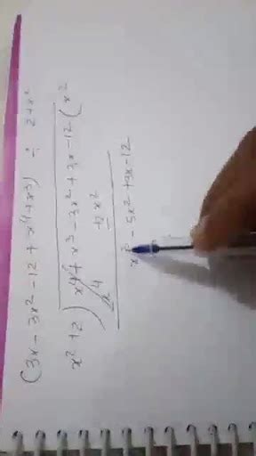 6 3x−3x2−12 x4 x3 ÷ 2 x2 6∗ a4−a3 a2−a 1 ÷ a3−2 7∗ 4x4−5x3−7x 1