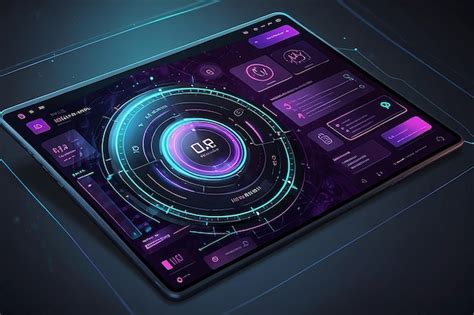 Futuristic Technology Interface Design Premium Ai Generated Image