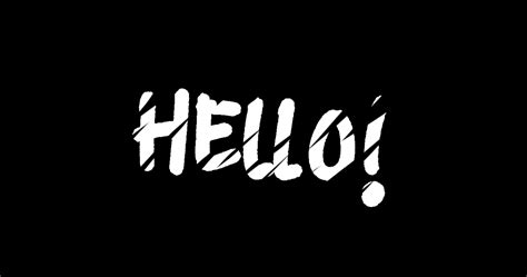 Hello Text Animation With Black Background 7237576 Stock Video At Vecteezy