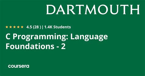 C Programming Language Foundations 2 Coursya