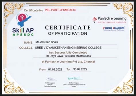 Amreen Shaik On Linkedin Pantechelearning