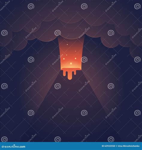 Erupting Volcano Vector Format Illustration 135407913