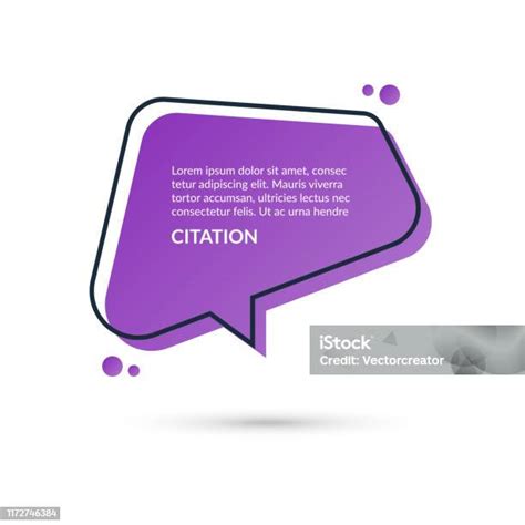 인용 음성 거품 텍스트 상자 메시지 풍선 흰색 배경에 고립 된 다채로운 스티커 벡터 일러스트레이션 0명에 대한 스톡 벡터 아트 및 기타 이미지 Istock