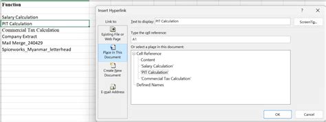 Using Hyperlink Spiceworks Myanmar