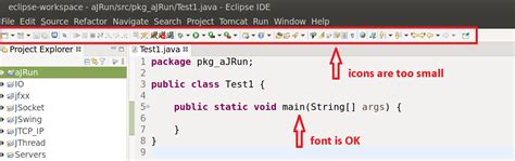 Increase Eclipse Toolbar Icon Size Stack Overflow
