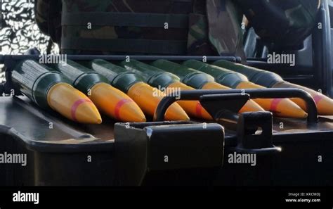 35mm High Explosive Rounds Are Prepared For The Romanian Army Ground