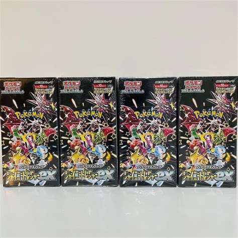 ポケモンカード シャイニートレジャーex 未開封シュリンク付き 4boxセット By メルカリ