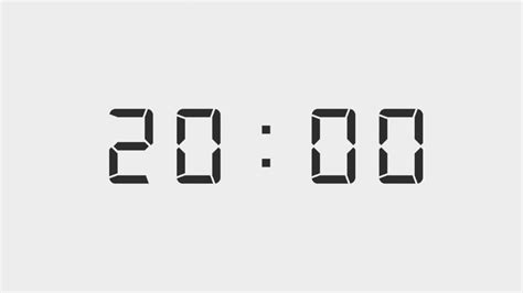 Silent 20 Minutes Countdown Timer With Ending Sound Youtube