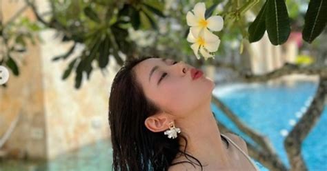 서동주 발리서 아슬아슬 하얀색 비키니 패션대문자 S라인 N샷