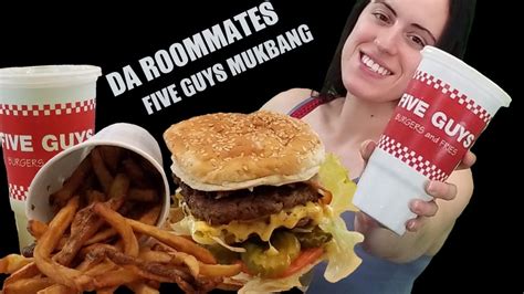 Five Guys Burgers Fries Bacon Cheeseburger Review Youtube