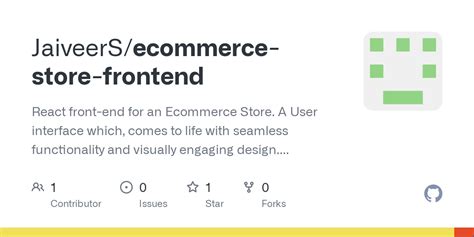 GitHub JaiveerS Ecommerce Store Frontend React Front End For An