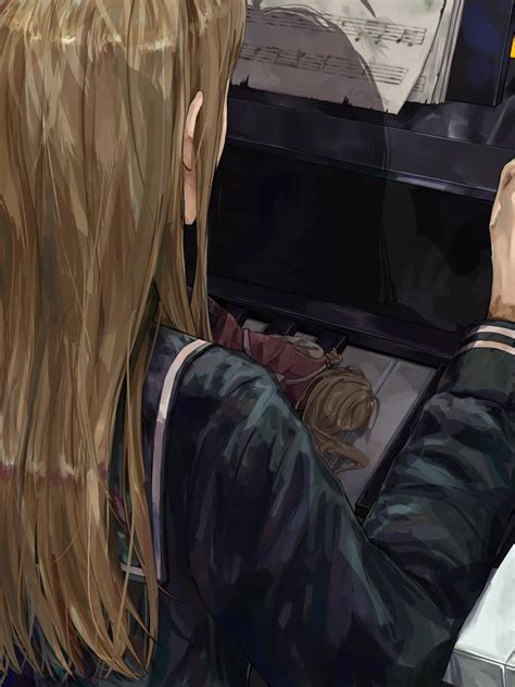 Safebooru 2girls Akamatsu Kaede Bangs Black Shirt Blonde Hair