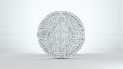 Ethereum Eth Coin Silver 3d Model Cgtrader