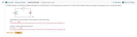 Solved 20 0 2 Points Previous Answers Sercp10 18 P 035 1 4
