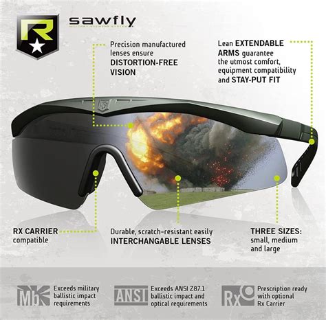 Revision™️ Sawfly”®️ Ballistic Eyewear Set Magbanduk