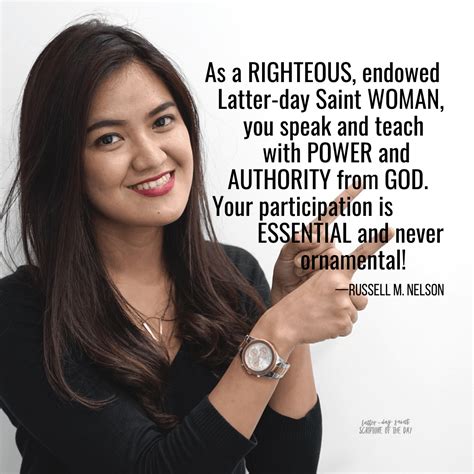 As A Righteous Endowed Latter Day Saint Woman Latter Day Saint