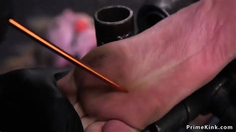 Skinny Blonde Tormented In Device Bondage Eporner