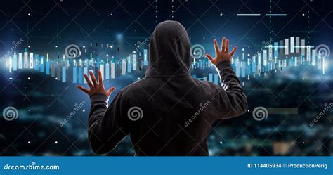 Hacker Activating Business Stock Exchange Trading Data Information Stock Photo Image Of Hacker