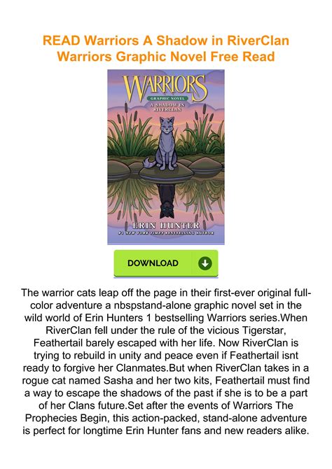 Read Warriors A Shadow In Riverclan Warriors Graphic Novel Free Read By